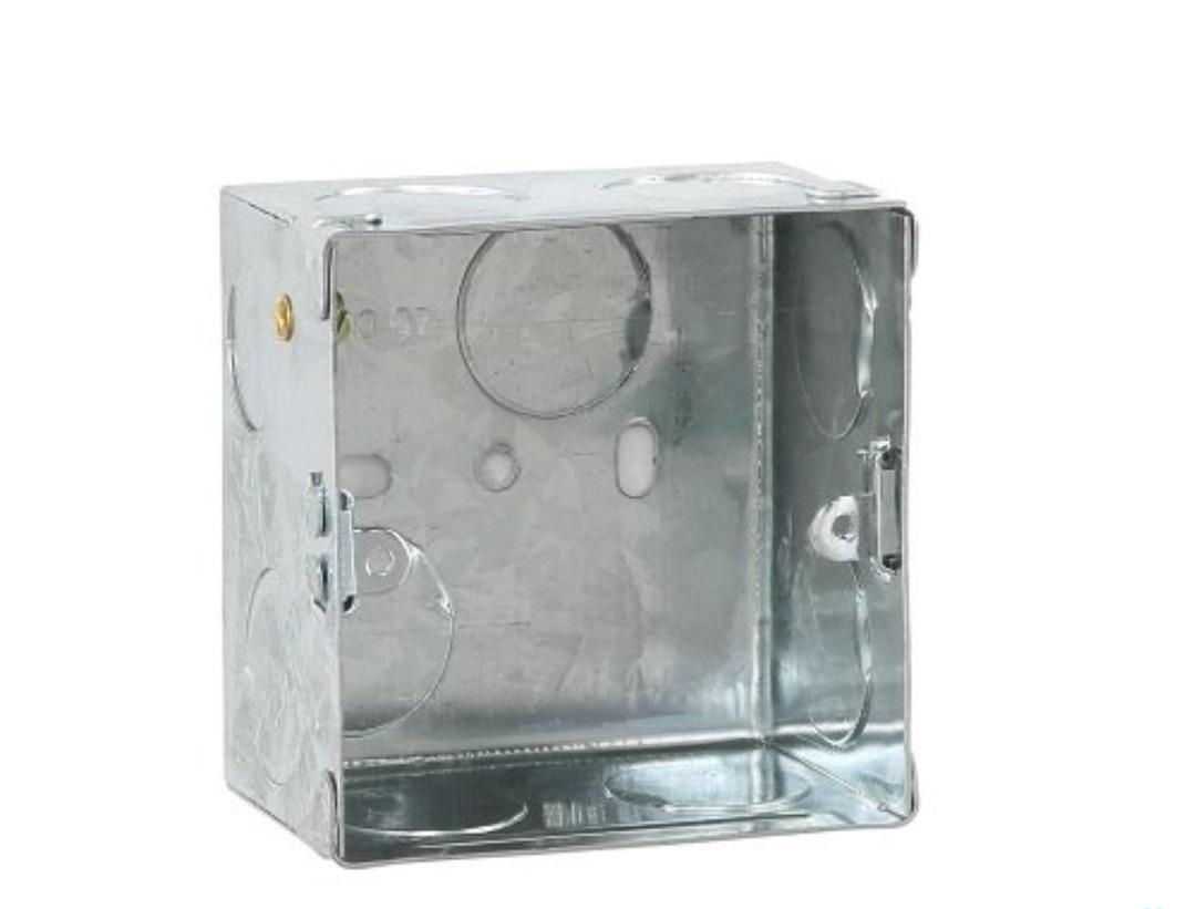 Recessed Metal Box 3x3, depth 35mm - Adjustable - Numelec