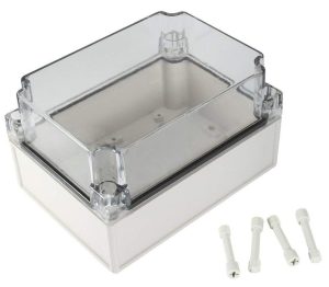 ..Plexo Box 200x100x80mm with transparent cover - Numelec