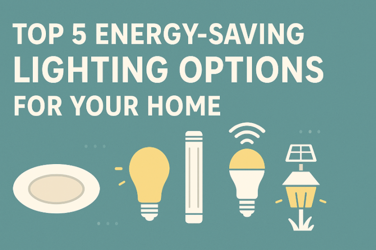 Top 5 Energy-Saving Lighting Options for Your Home - Numelec