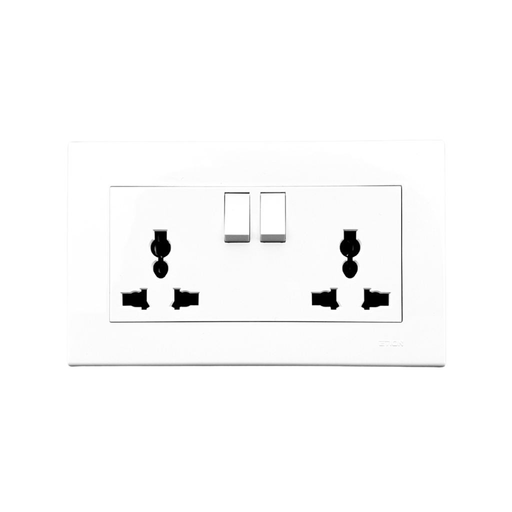 SWITCH SOCKET 2G 13A UNIVERSAL - Numelec